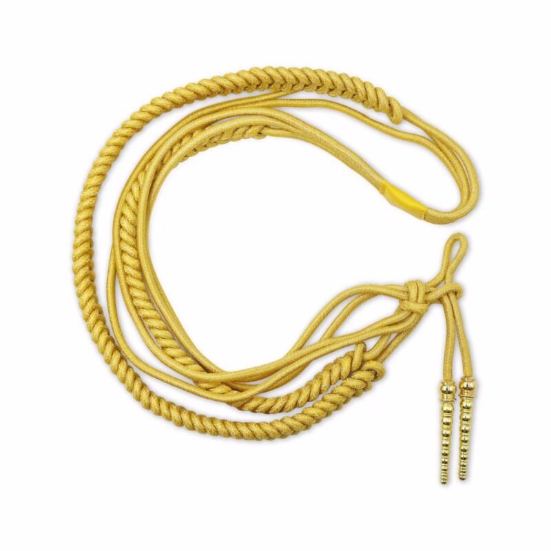 Gold Mylar Rope Aiguillette metal clip for Army Military Christmas ...